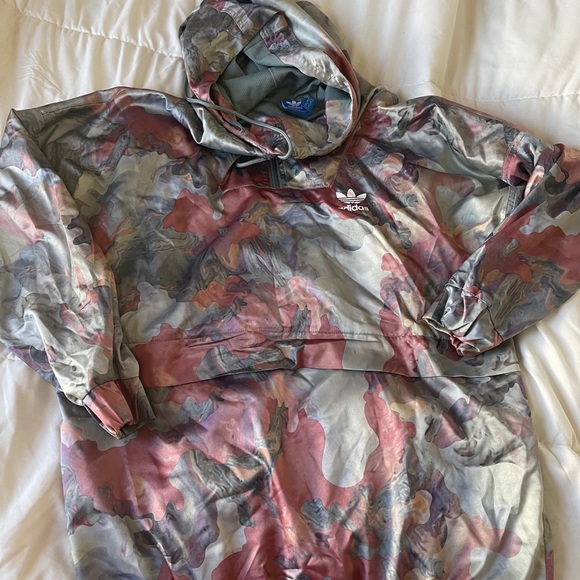 adidas | Tops | Adidas Oilspill Satinfeel Track Jacket | Poshmark